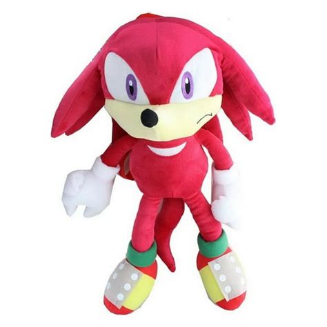 Sonic The Hedgehog Knuckles 18 Inch Plush Backpack