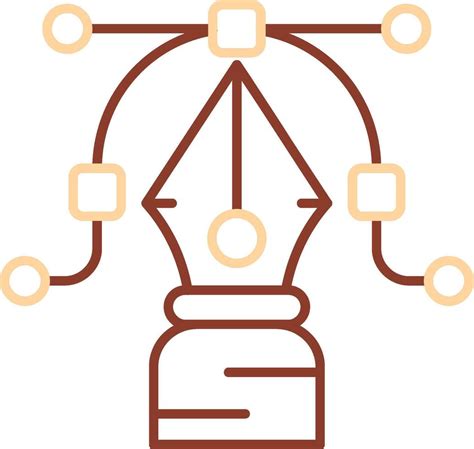 Pen Tool Line Two Color Icon 37829345 Vector Art At Vecteezy