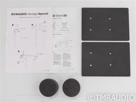 Dynaudio Heritage Special Bookshelf Speakers Walnut Pair W Stands