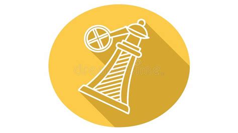 Lighthouse Icon Symbolizing Guidance Safety And Coastal Travel Vector Design Generative Ai