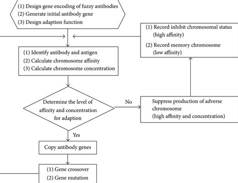 Flow Chart Of Fuzzy Immune Genetic Algorithm Download Scientific Diagram