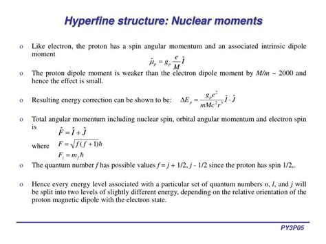 Ppt Lectures 7 8 Fine And Hyperfine Structure Of Hydrogen Powerpoint Presentation Id 3343684