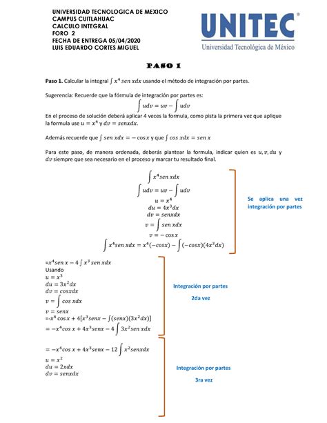 Calculo Integral Foro 2final Warning Tt Undefined Function 32 Universidad Tecnologica De