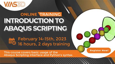 Vias3d On Linkedin Training Abaqus Python Simulation