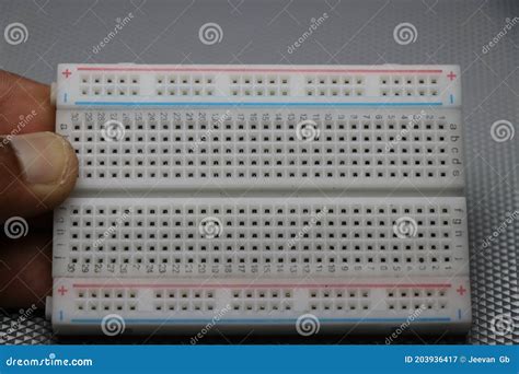 Mini Breadboard Which Is Used For Prototyping Various Electronic Projects Circuit Experiment
