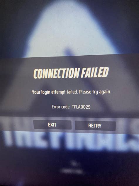 Help Cant Play Error Code Tfla0029 Rthefinals