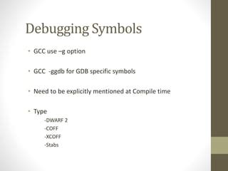 Debugging With Gnu Debugger Gdb Pptx Programming Languages Computing