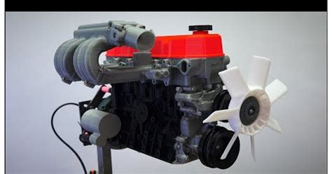 3d Printed Inline 4 Cylinder Working Model Engine