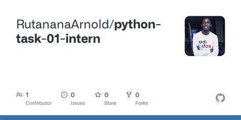 GitHub RutananaArnold Python Task Intern