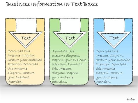 1013 Business Ppt Diagram Business Information In Text Boxes Powerpoint Template PowerPoint