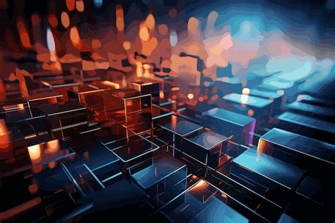 Premium Vector Data Technology Background Abstract Background