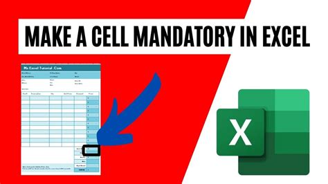 How To Make A Cell Mandatory Before Closing Excel Workbook Excel Tutorials Workbook Excel