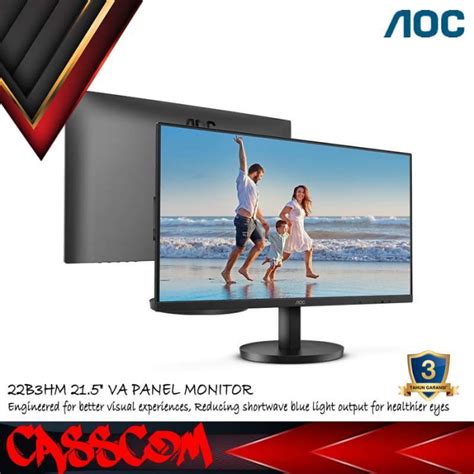 Jual Monitor Led Aoc B Hm P Hz Vga Hdmi Vesa Adaptive Sync Slim Di Seller Casscom