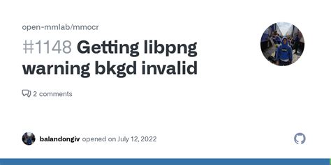 Getting Libpng Warning Bkgd Invalid Issue Open Mmlab Mmocr GitHub