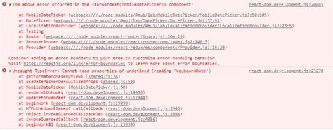 Node Js Why Does MUI DatePicker Prevent Rendering In My Project