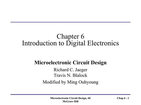 Ppt Chapter 6 Introduction To Digital Electronics Powerpoint
