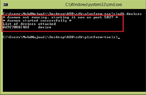 Attached Devices During Checking ADB Will Open The Connection Port And Download Scientific