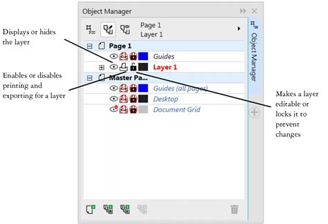 CorelDRAW Help Changing Layer Properties