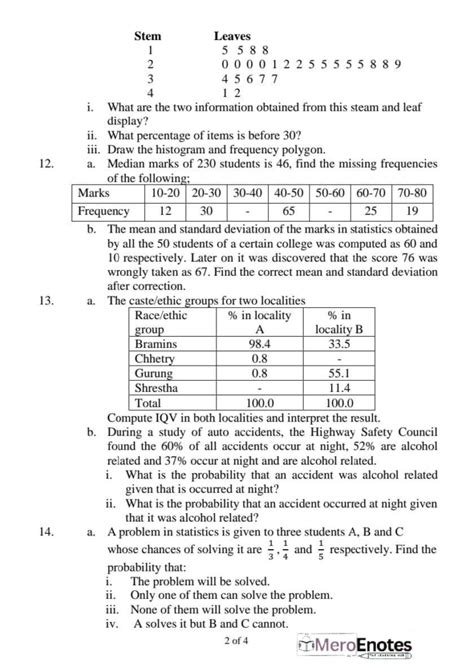 pu bba bba bi bba tt bcis business statistics question paper 3rd