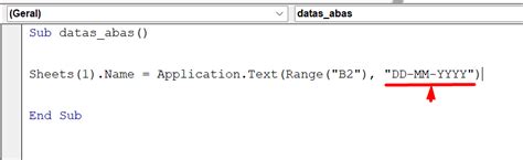 Como Inserir Datas Nas Abas Do Excel Com Vba Ninja Do Excel