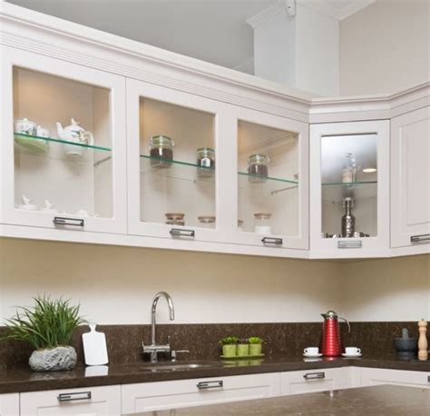 Enhance Your Home With Glass Kitchen Cabinets In Stock Today Cabinets