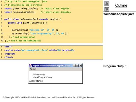 Ppt Chapter 24 Introduction To Java Applications And Applets