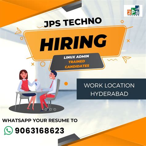Jps Techno On Linkedin Jpstechnoconsultancy Hiringnow Resume Linux
