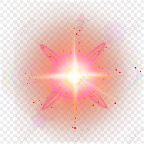 Symmetrical Red Explosion Light Effectlens Flareeffectswhite Png Hd