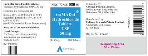 Dailymed Tramadol Hydrochloride Tablet Coated