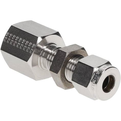 Parker Compression Tube Bulkhead Female Connector 14 18 14 Tube