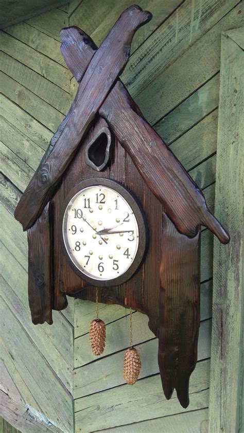 Настенные часы Деревянные часы Настенные часы Деревенский дизайн кухни