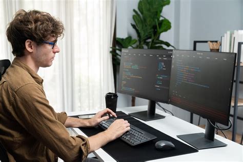 Premium Photo Working It Developer With Stressful Overworked In Creating Online Software