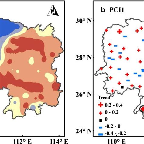 Spatial Distribution For Annual Average Values And Trends Of Pci1