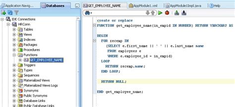 Calling A Plsql Function From Adf Using Jdeveloper 11g Tp4