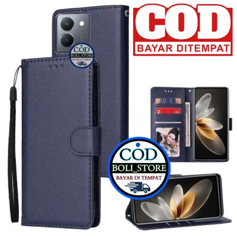 Casing Case Kulit Cocok Untuk Tipe Hp Vivo Y Casing Dompet Sarung Hp Lazada Indonesia