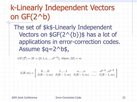 Ppt Error Correction Coding Using Combinatorial Representation
