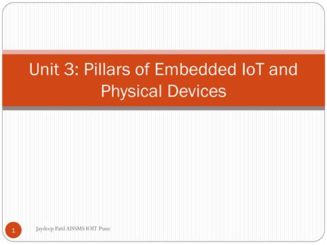 SOLUTION Pillars Of Embedded IOT And Physical Devices Studypool
