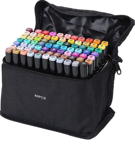 ᐉ Скетч маркери для малювання Touch Raven 80 шт у чорному чохлі 1830479132 • Краща ціна в