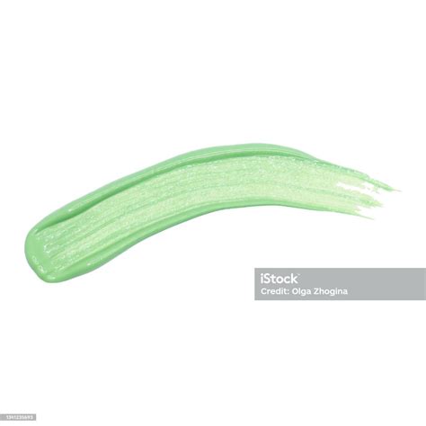 흰색 배경에 고립 된 녹색 아크릴 얼룩 브러시와 페인트 텍스처 핸드 그린 설계를 위한 아크릴 브러시 스트로크 추상 녹색에 대한 스톡 사진 및 기타 이미지 Istock