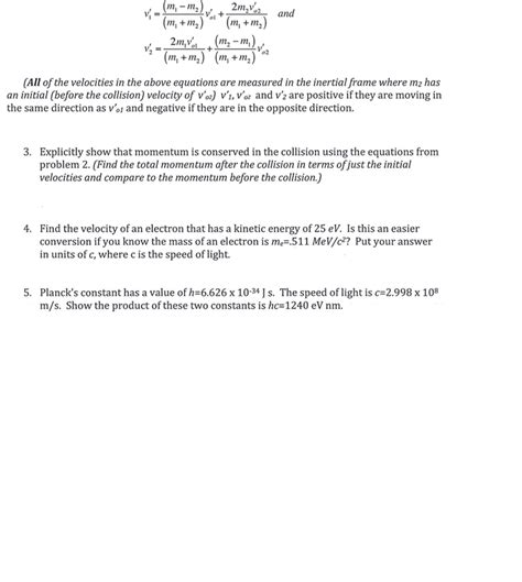 Solved Explicitly Show That Momentum Is Conserved In The
