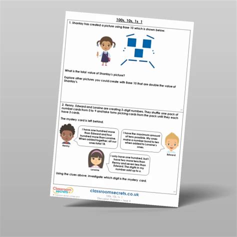 year 3 100s 10s 1s 1 reasoning and problem solving resource classroom