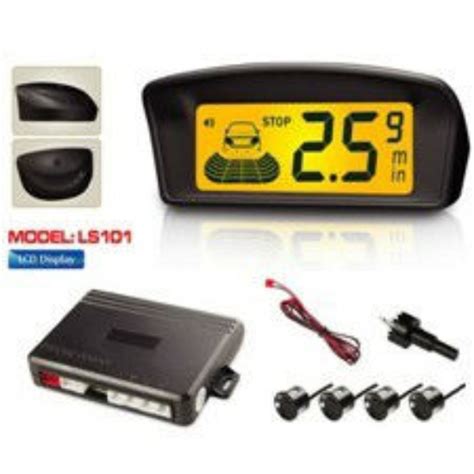 Wireless Blueorange Lcd Display Parking Sensor With 4 Sensor