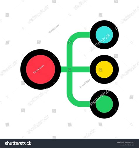 Editable Hierarchy Organizational Chart Structure Flowchart Stock Vector Royalty Free