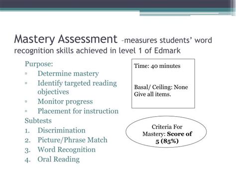 PPT EDMARK Reading Program PowerPoint Presentation ID