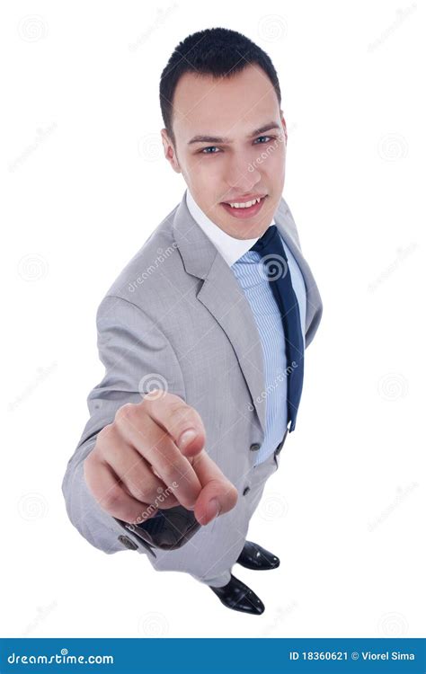 Business Man Pointing At Camera Stock Image Image Of Angle Pointing
