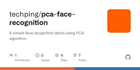 GitHub Techping Pca Face Recognition A Simple Face Recognition Demo Using PCA Algorithm