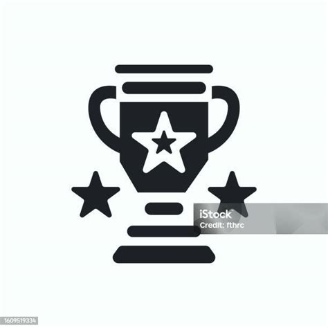 별 벡터 아이콘이 있는 수상 컵 트로피 컵 글리프 아이콘입니다 기호 로고 그림입니다 흰색 배경에 분리된 벡터 그림입니다 1에