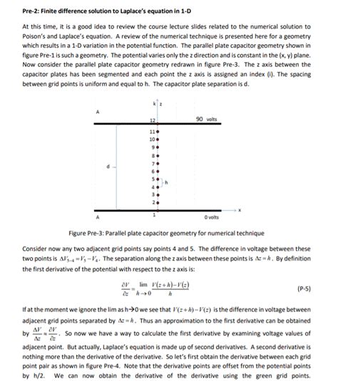 Solved Pre 2 Finite Difference Solution To Laplaces