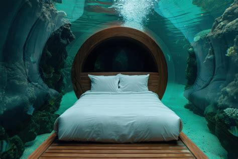 Underwater Hotel Room With Turquoise Water And Coral Reef 52712650