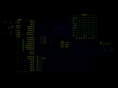 ATMega48 Driven LED Matrix Display
